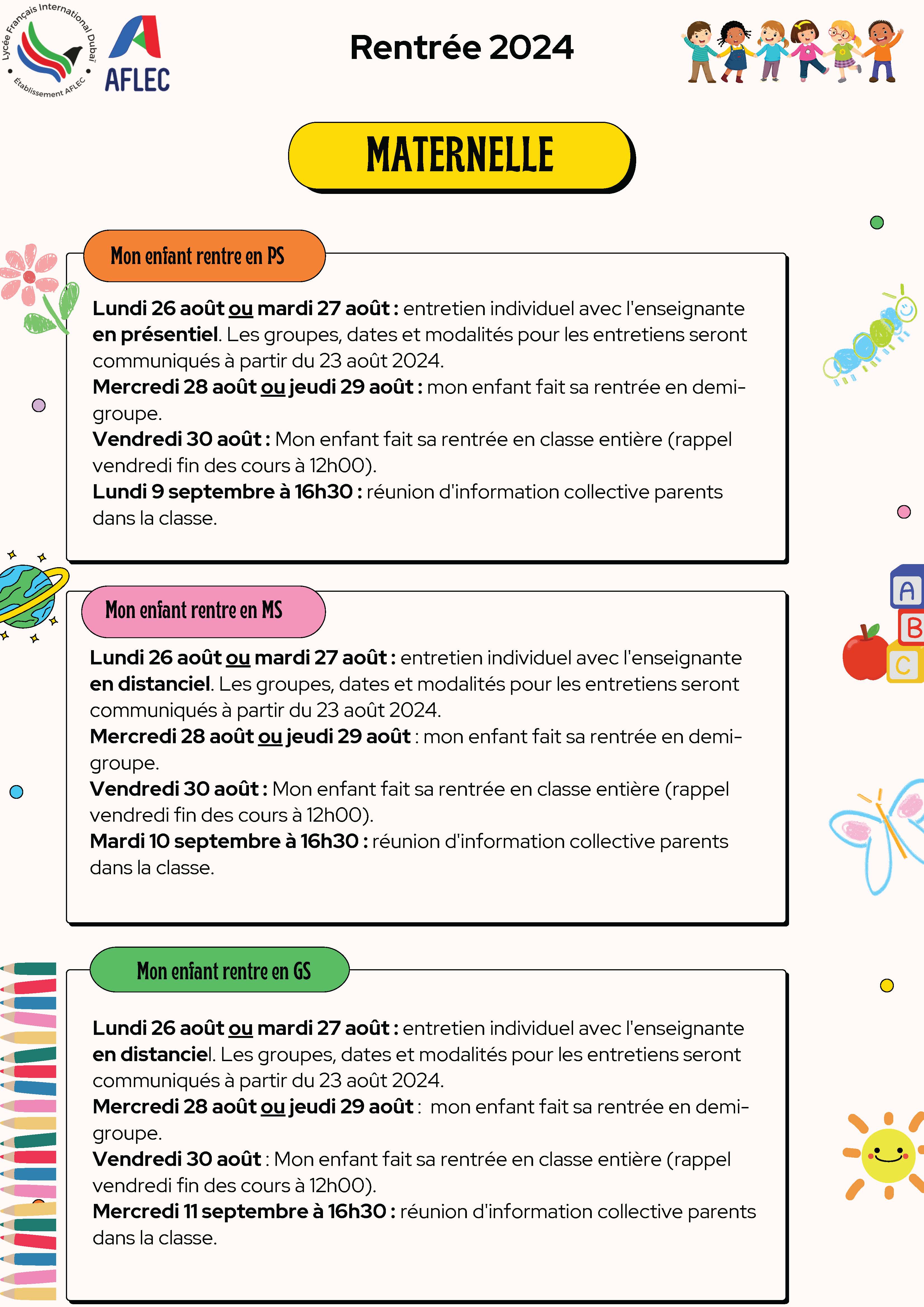 Guide de la rentrée 2024 - Lycée Français International de l'AFLEC ...
